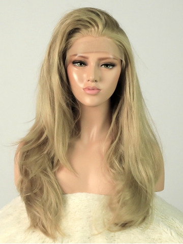 Ava-Bright Golden Brown - Synthetic Lace Front Wigs - Raywigs