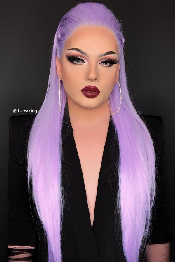Lavender Purple Straight Wig - Style - Ava - Wigs - Raywigs