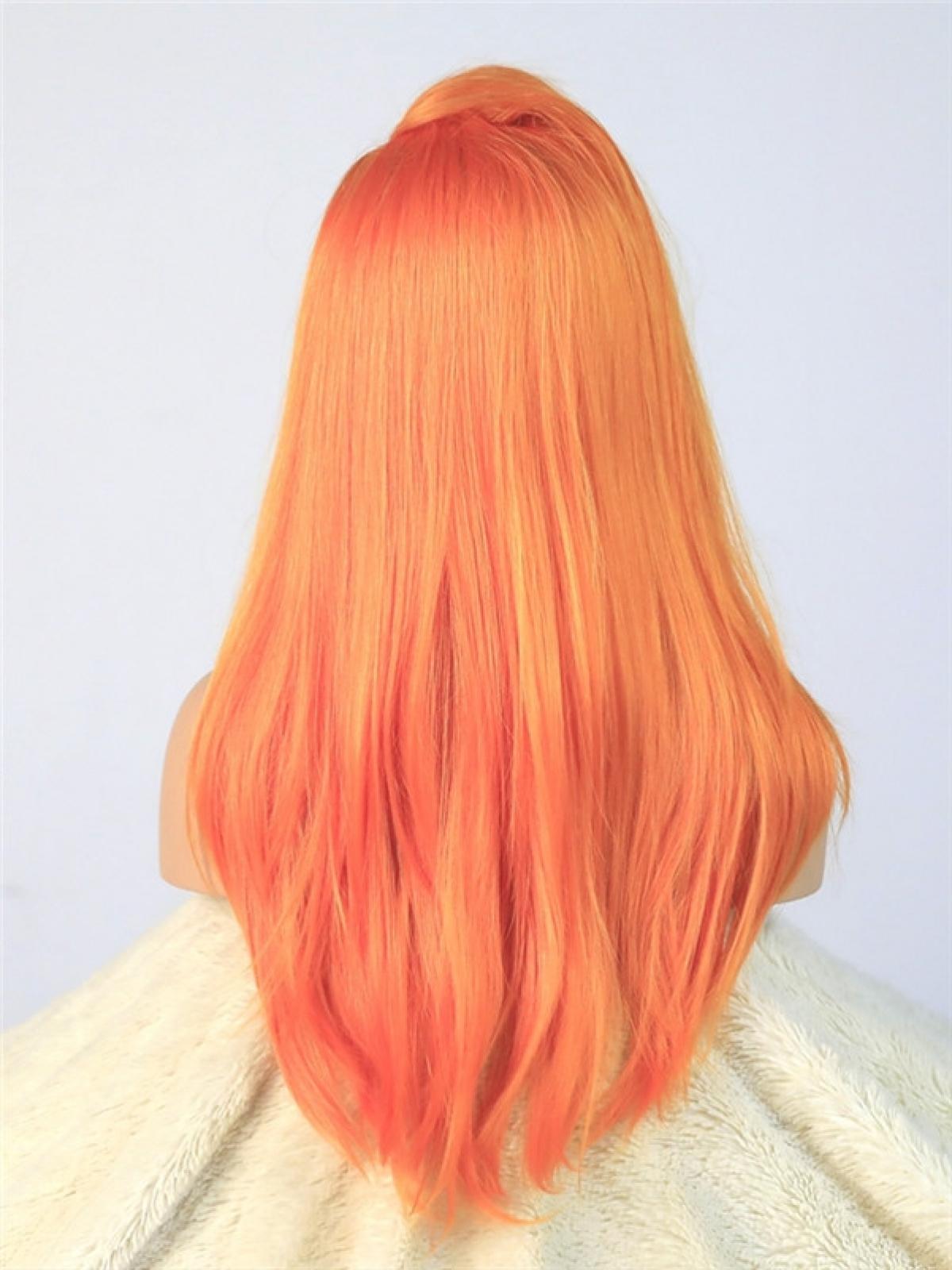Sunny Orange Straight Long Wig - Style - Ava - Wigs - Raywigs
