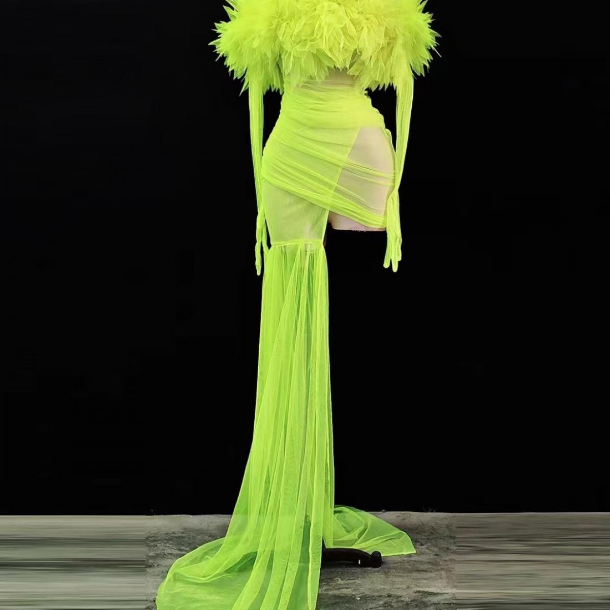 Fluorescent Green & Pink Costume - Daily New In - Raywigs