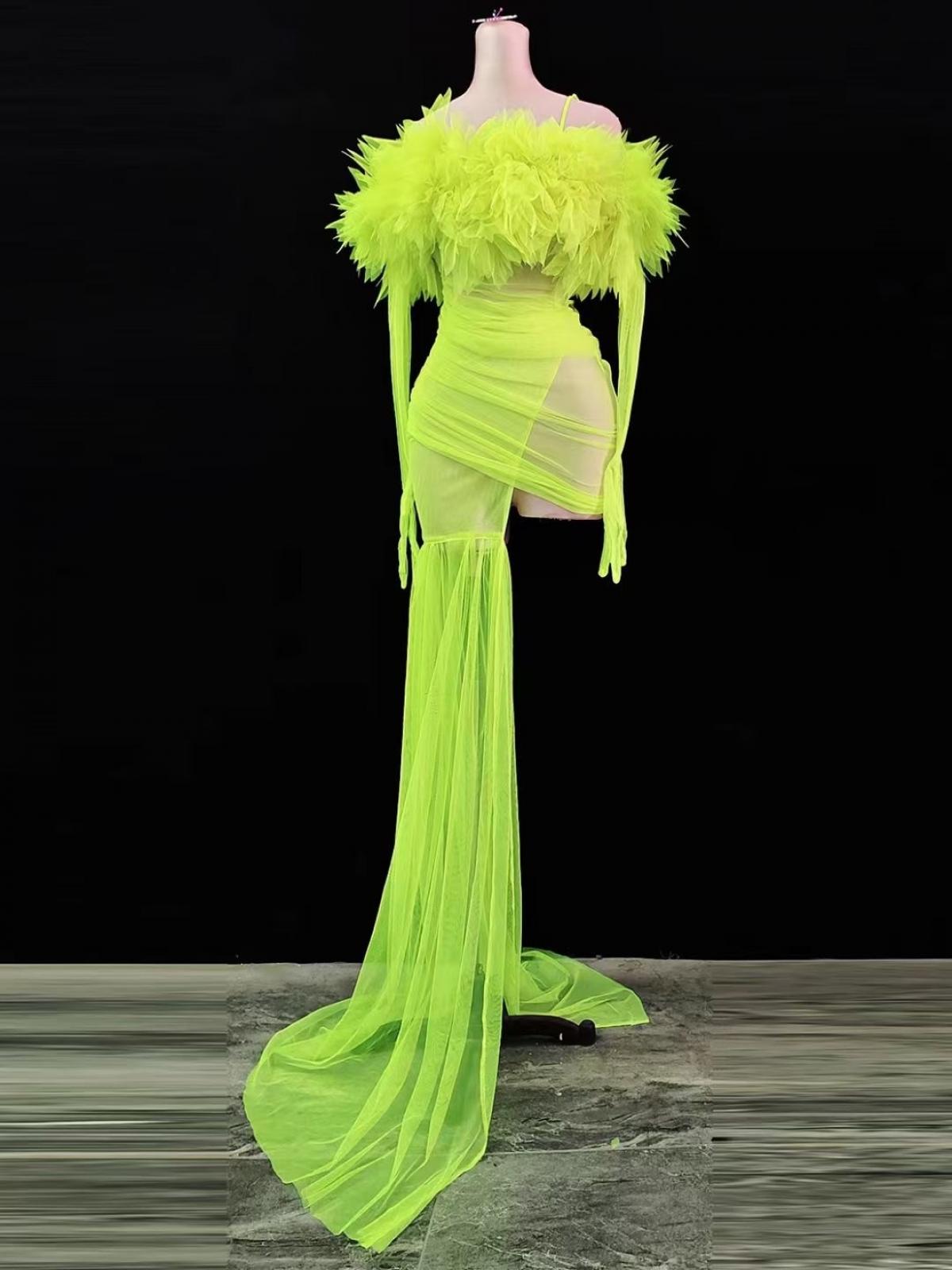 Fluorescent Green & Pink Costume - Daily New In - Raywigs