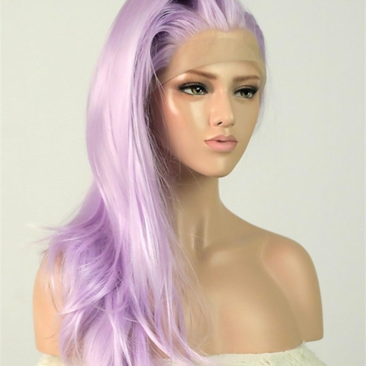 Lavender Purple Straight Wig - Style - Ava - Wigs - Raywigs
