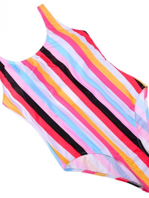 Sexy Rainbow One Piece Womens Swimsuit Swimming Suit Raywigs